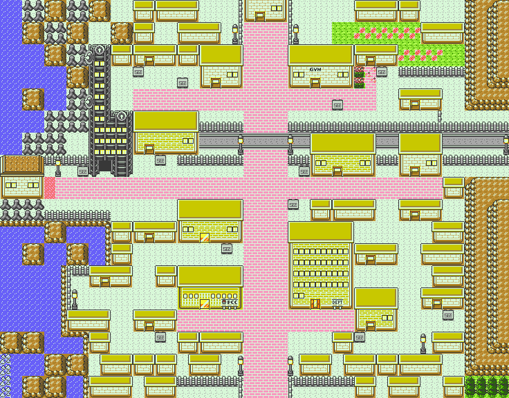 Goldenrod City - Pokémon, Items & Trainers | Polished Crystal Location ...