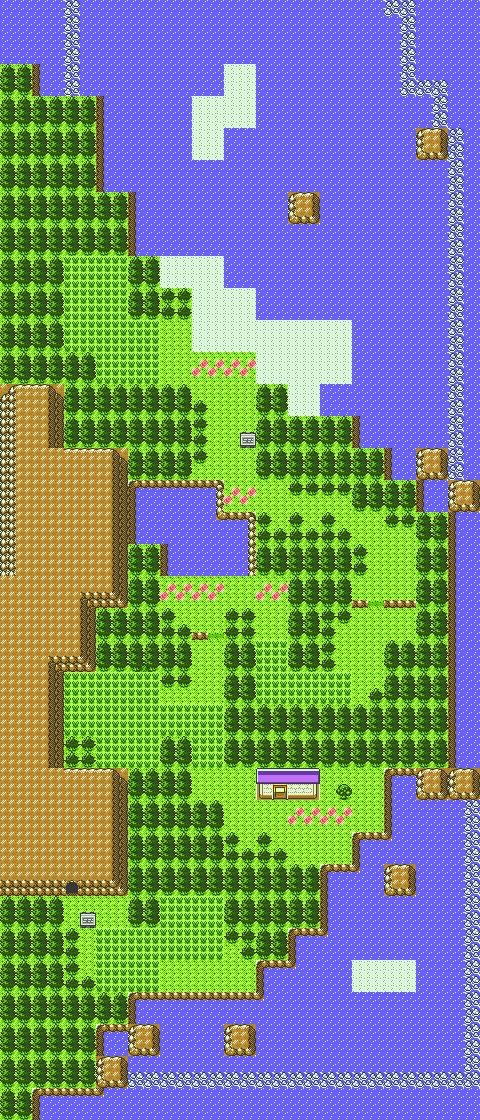 Route 32 Coast - Pokémon, Items & Trainers | Polished Crystal Location ...